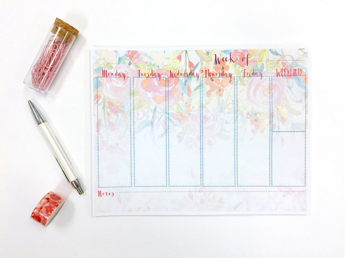 Weekly Planner Desk Pad – Practical Paper Company
